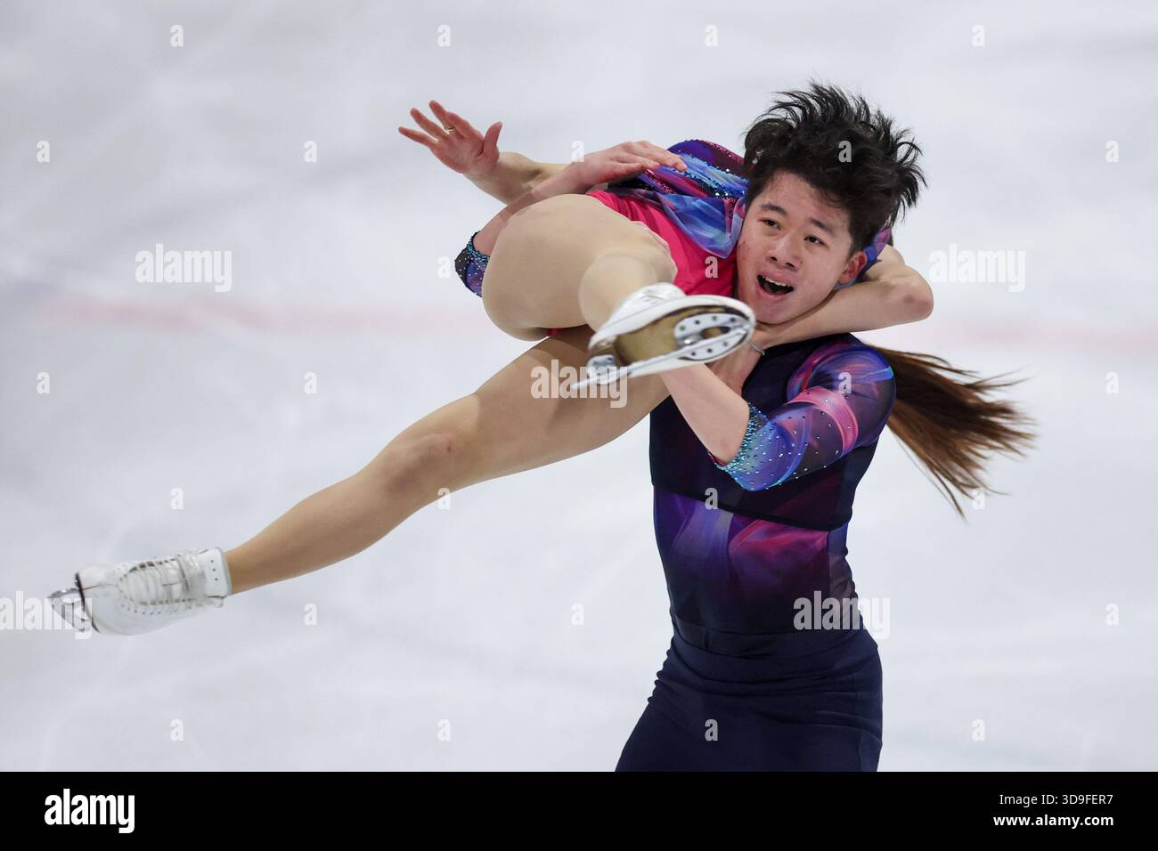 Zixi Xiao and Linghao He of China competes in the Ice Dance - Rhythm ...