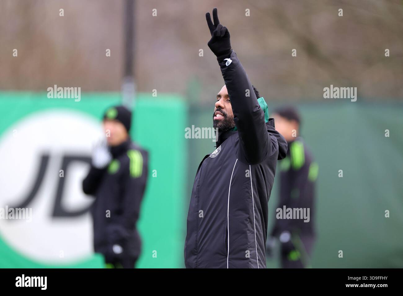 Celtic manager Wilfried Nancy during a training session at Celtic FC ...