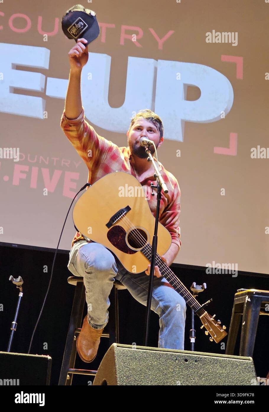 Joe Lasher on stage for New Country 101-FIVE Close Up Concert, The ...