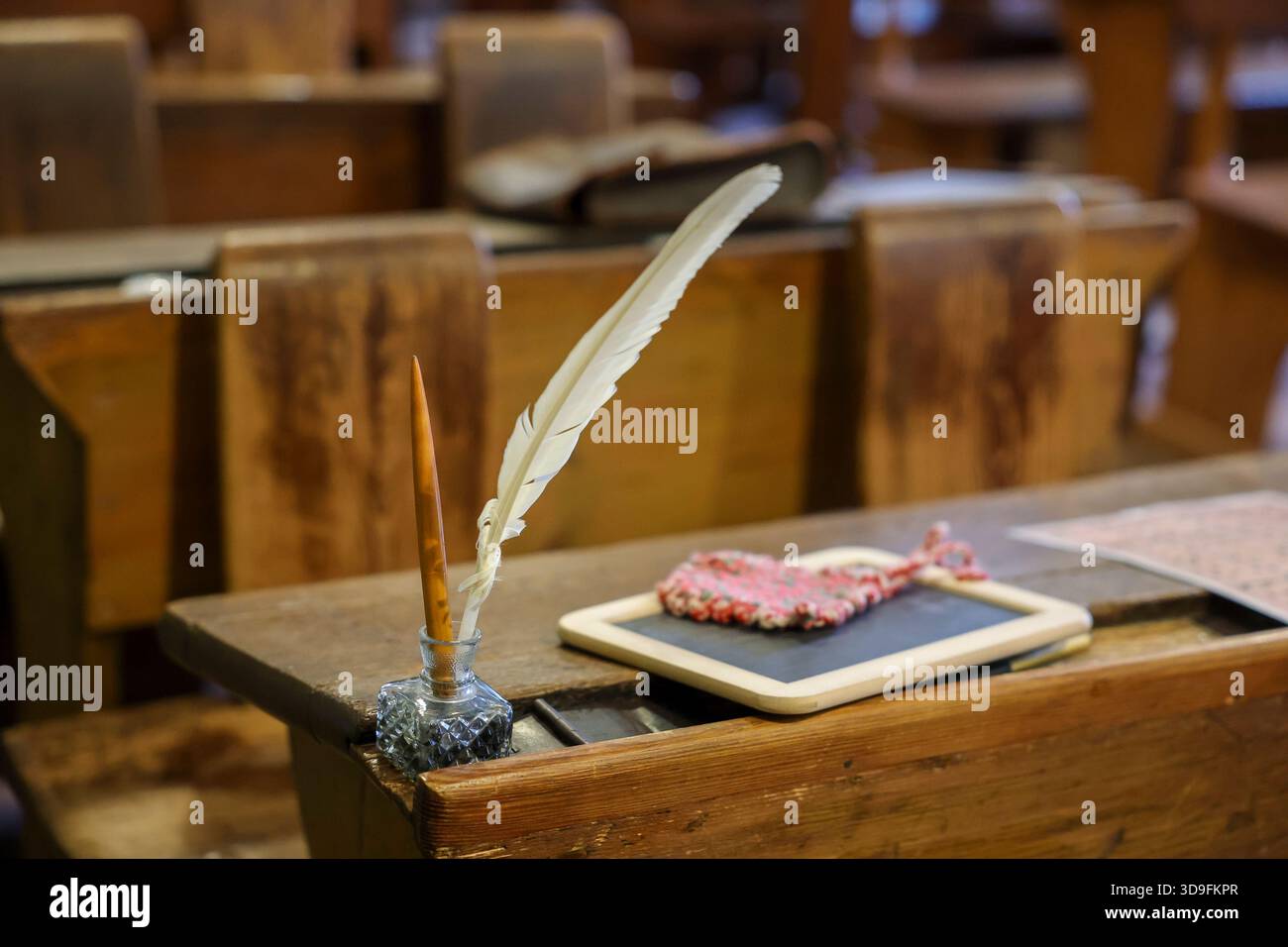 05 December 2025, Saxony, Leipzig: View of a classroom in the school ...
