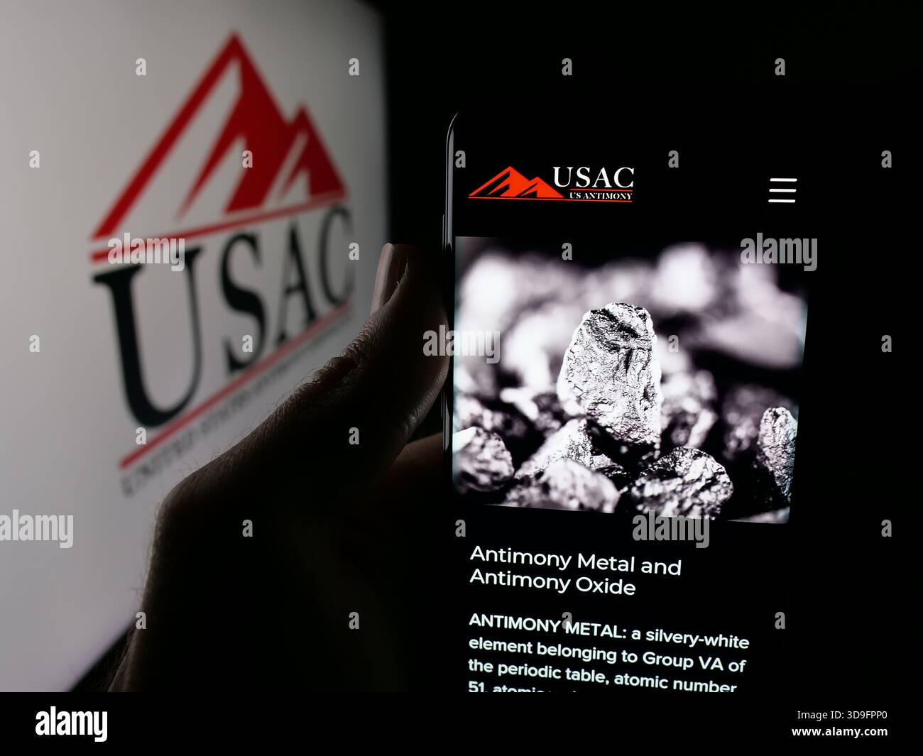 In this photo illustration, a smartphone with the web page of US ...