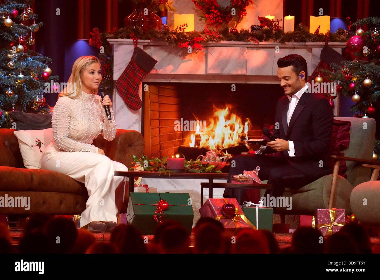 Beatrice Egli and Giovanni Zarrella attend - Die grosse Weihnachtsshow ...