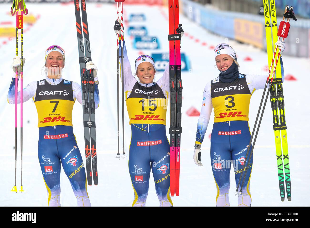 Trondheim 20251205. Emma Ribom wins sprint classic during the world cup ...