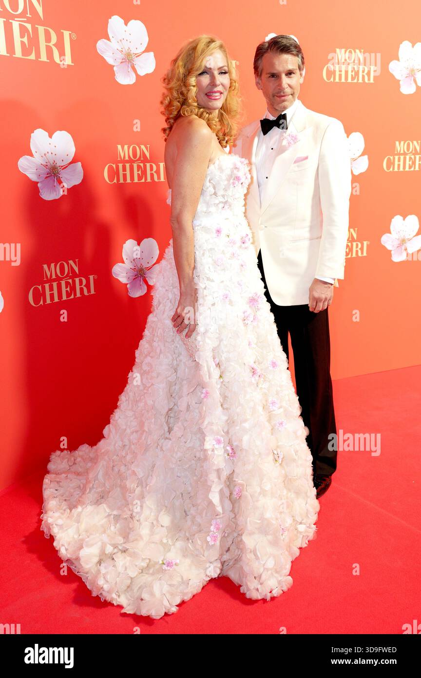 Sonya Kraus and Florian Odendahl at the Mon Cheri Barbara Day 2025 in ...