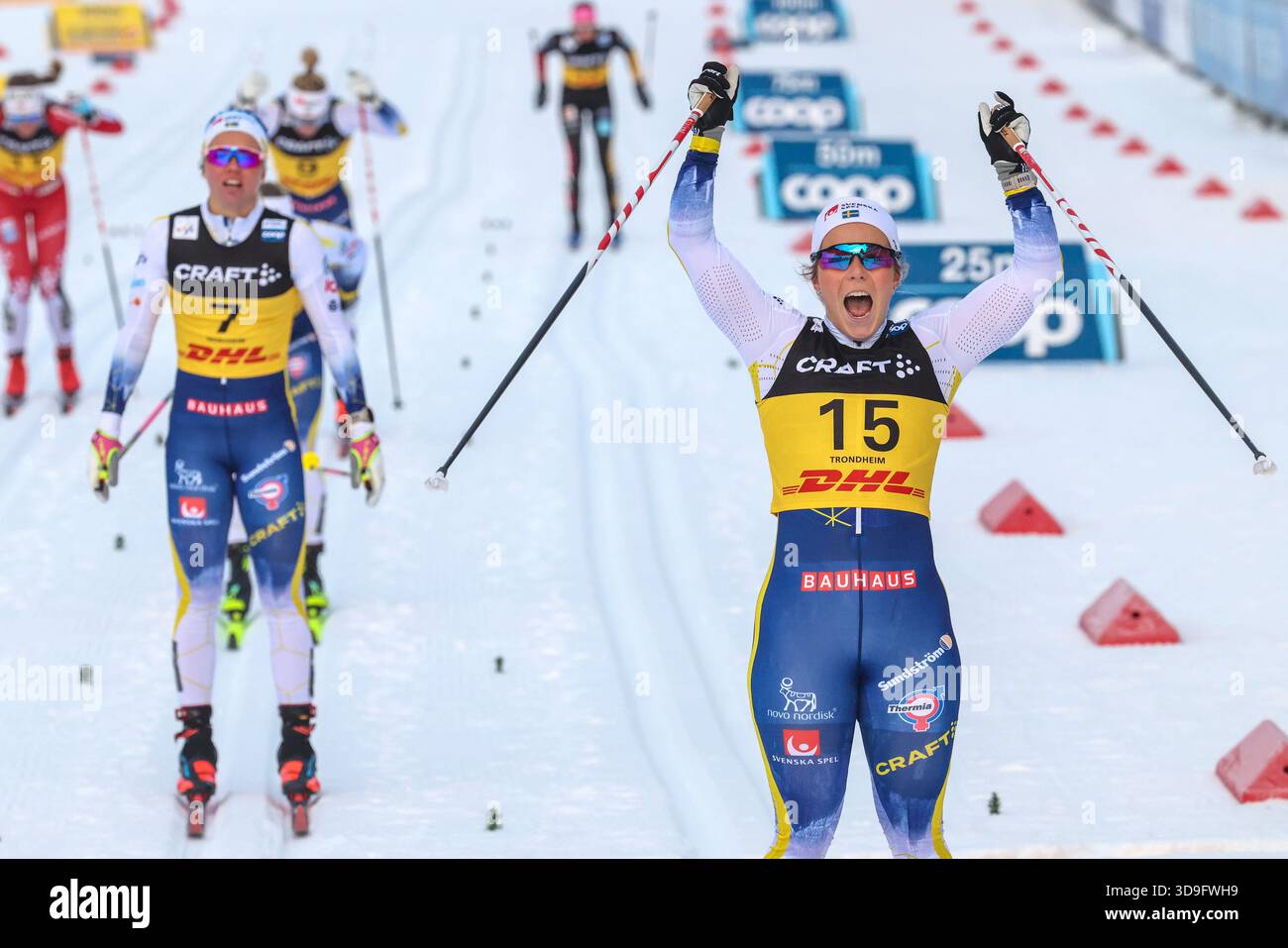 Sweden's Emma Ribom wins the women's World Cup cross-country ski ...
