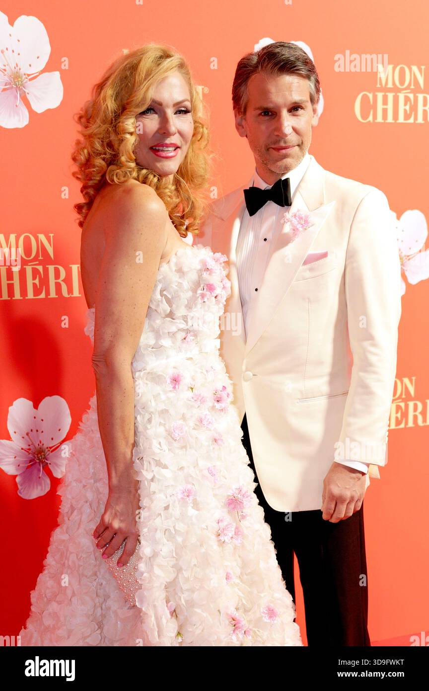 Sonya Kraus and Florian Odendahl at the Mon Cheri Barbara Day 2025 in ...