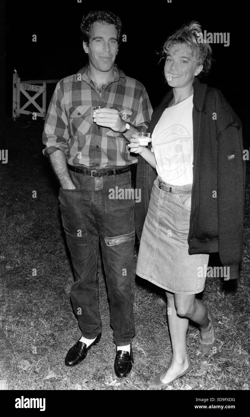 ARCHIVE 1985Former Miss Sweden, Eva Andersson with her fiancé Jeffrey ...