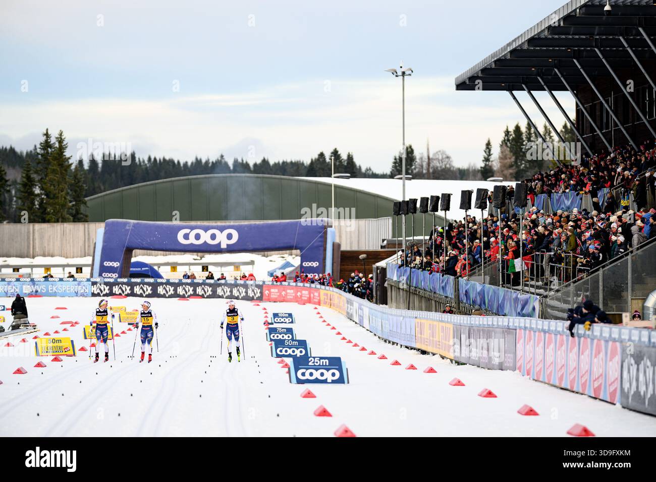 251205 Emma Ribom, Johanna Hagström and Linn Svahn of Sweden celebrate ...