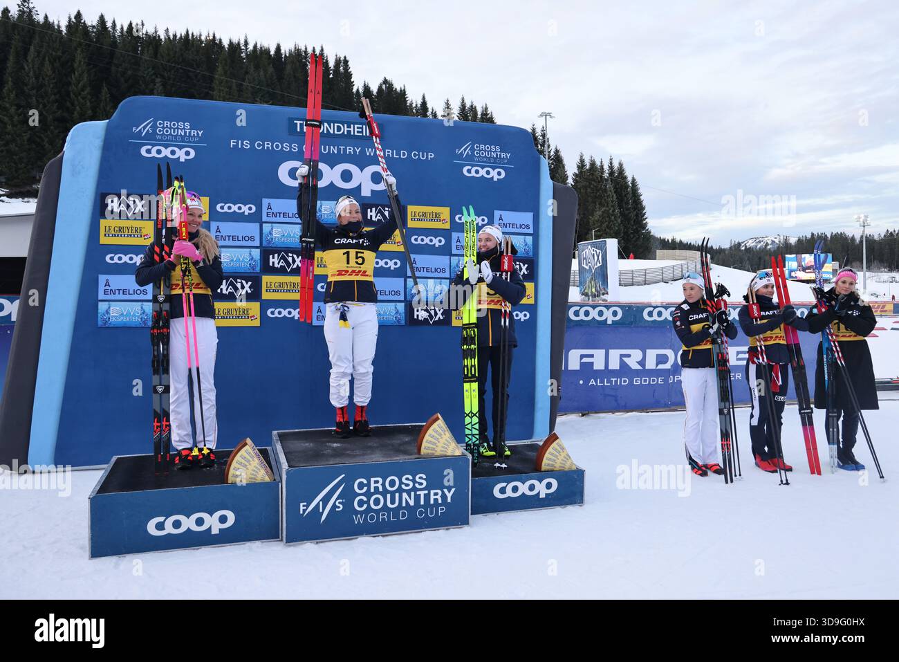 Trondheim 20251205. Emma Ribom wins sprint classic during the world cup ...