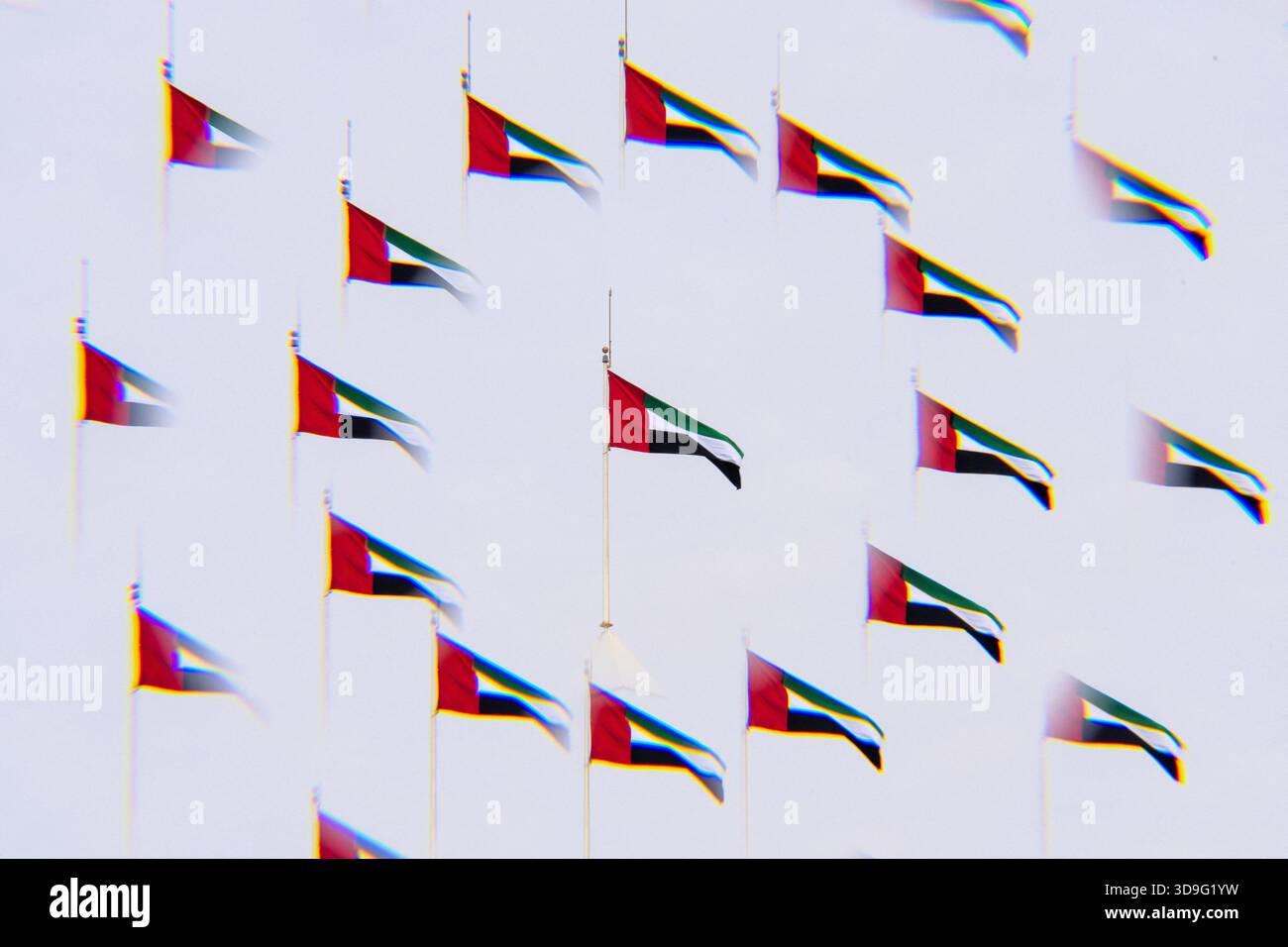 UAE Flag on Friday during the Formula 1 Etihad Airways Abu Dhabi Grand ...