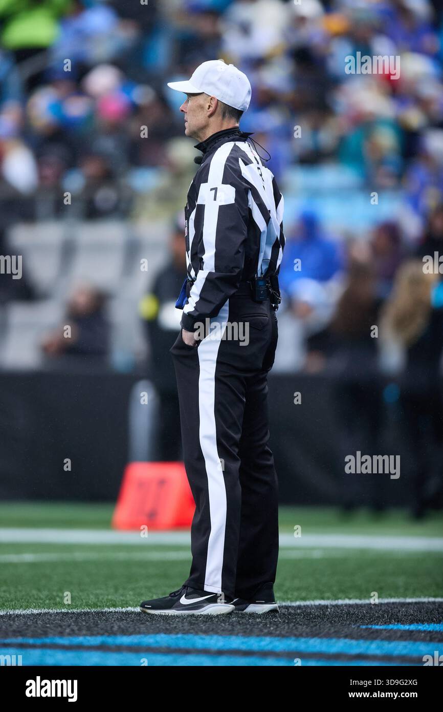 Referee Scott Novak (1) at work during an NFL football game between the ...