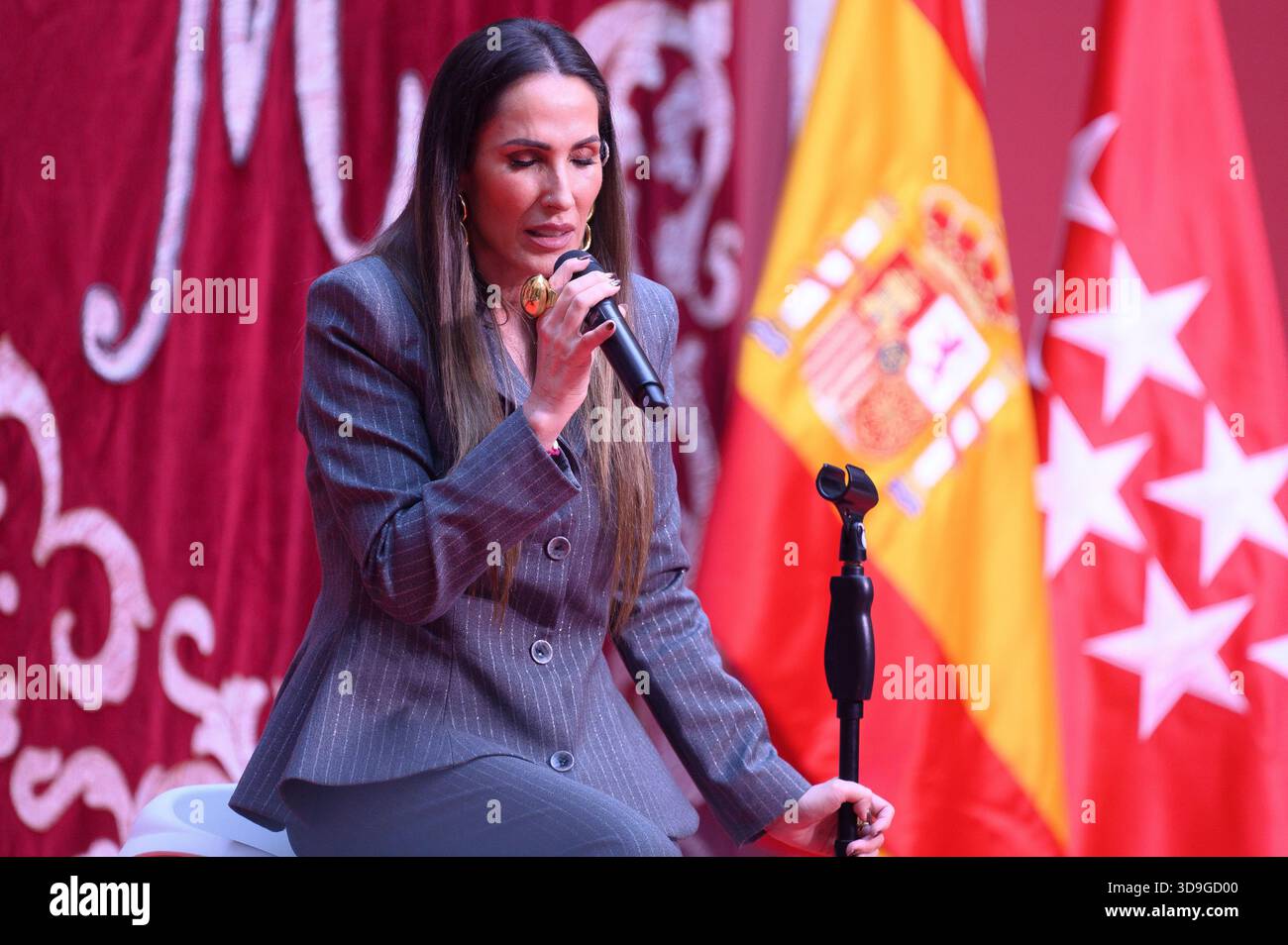 Singer María Lucía, known as Malu, performs during a ceremony to ...