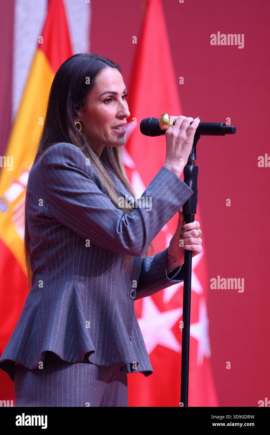 Singer María Lucía, known as Malu, performs during a ceremony to ...