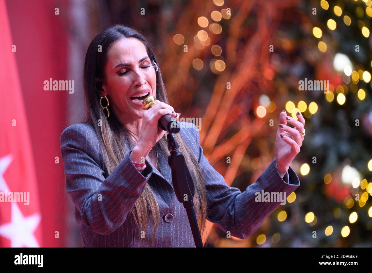 Singer María Lucía, known as Malu, performs during a ceremony to ...