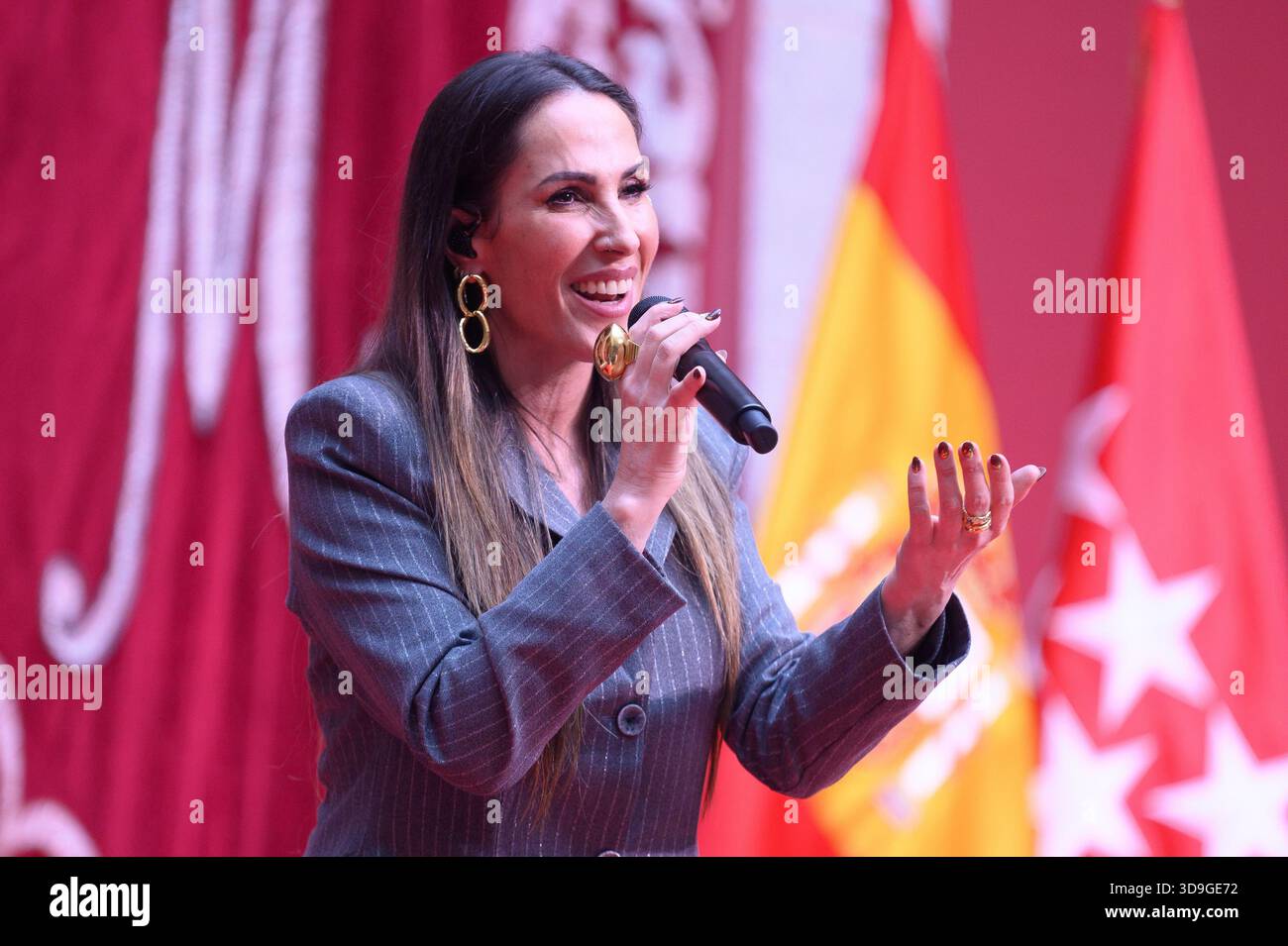 Singer María Lucía, known as Malu, performs during a ceremony to ...