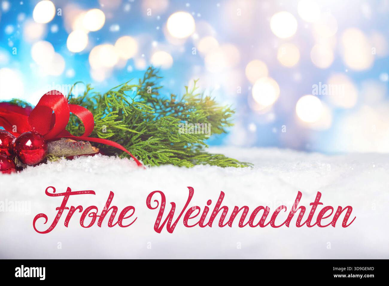 Weihnachtsgrüße: Weihnachtsdekoration mit Text FROHE WEIHNACHTEN ...