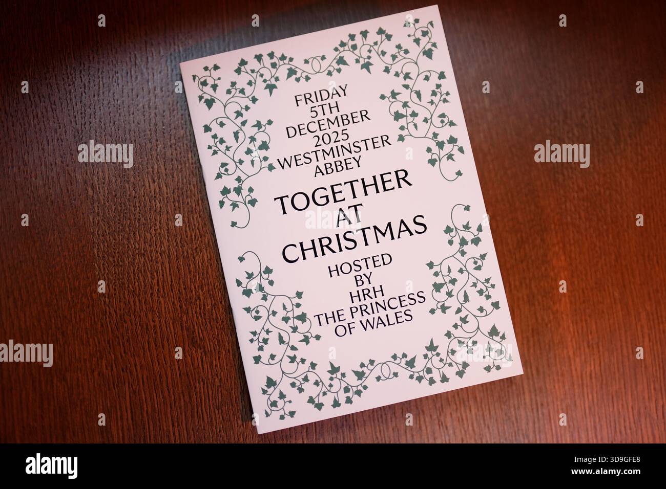 The order of service for the Together At Christmas carol service at ...