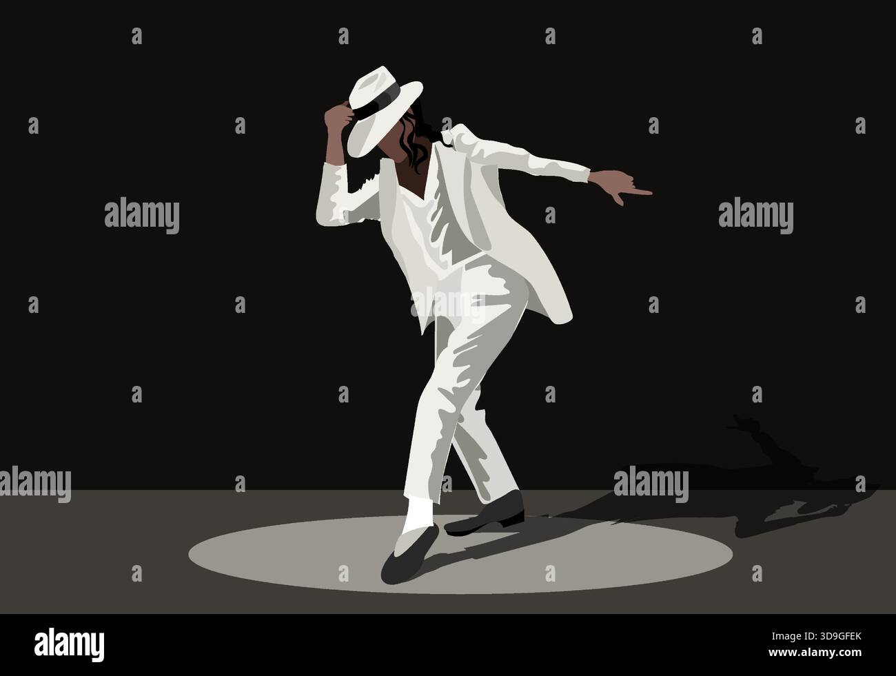 A cloud dancer in white clothing showcases a dance routine. The scene ...