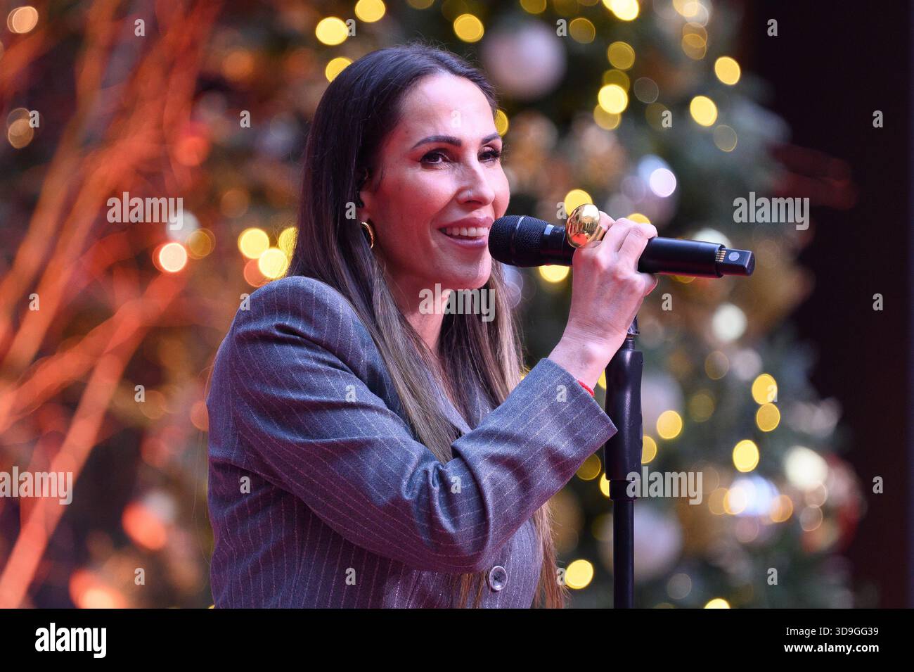 Singer María Lucía, known as Malu, performs during a ceremony to ...