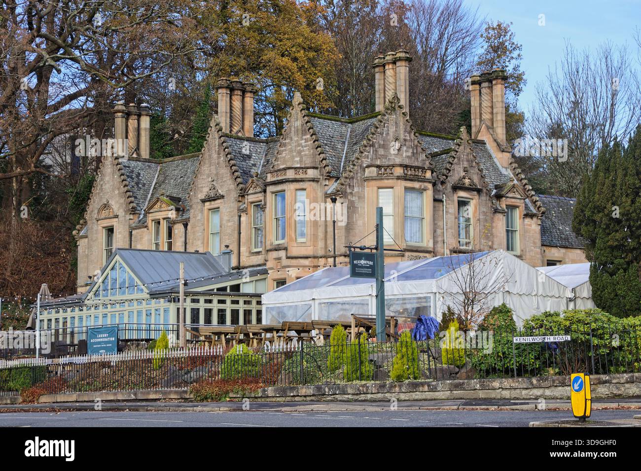 The Meadowpark Hotel Bridge of Allan Scotland November 2025 Stock Photo ...
