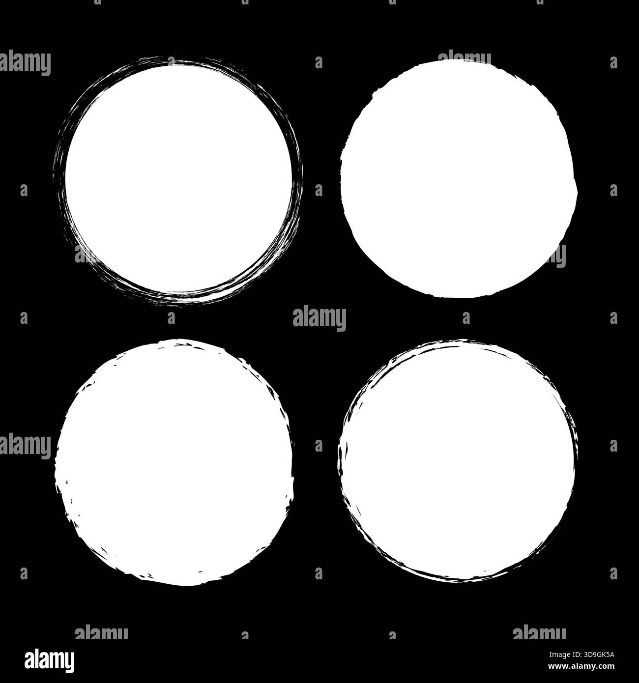 White grunge spots. Round paint shape. Vector texture dots. Abstract ...