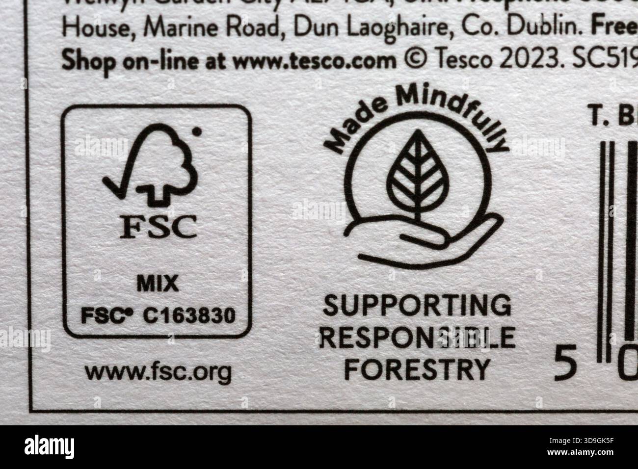 Made mindfully supporting responsible forestry logo hi-res stock ...