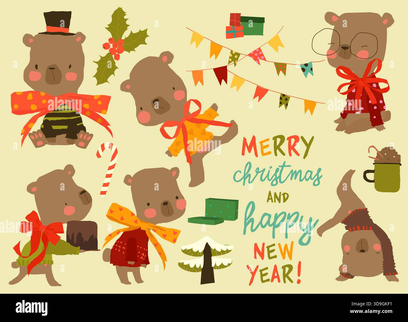 Brown bear stand on Stock Vector Images - Alamy