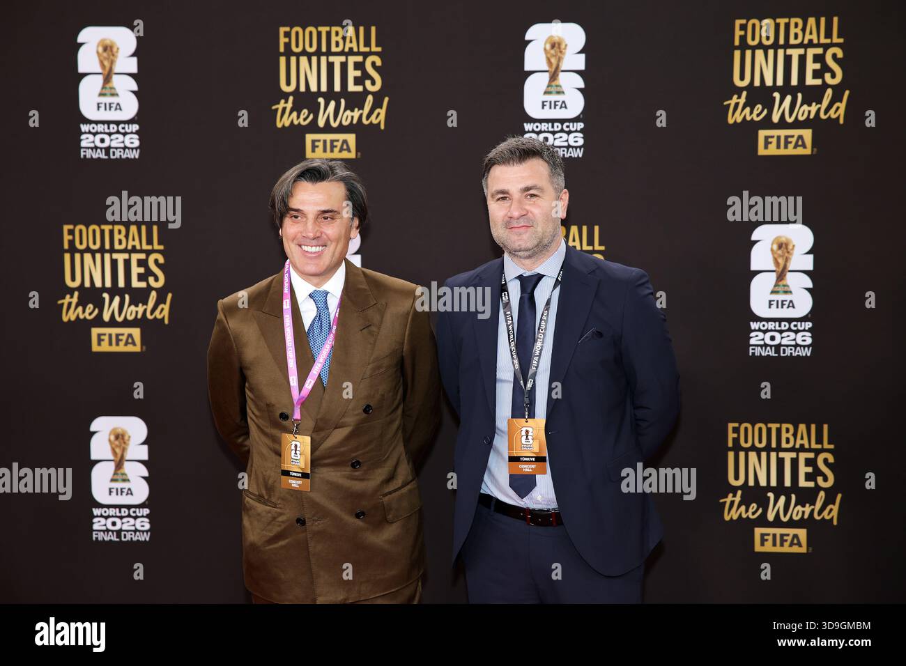 Turkey head coach Vincenzo Montella (left) ahead of the 2026 FIFA World ...