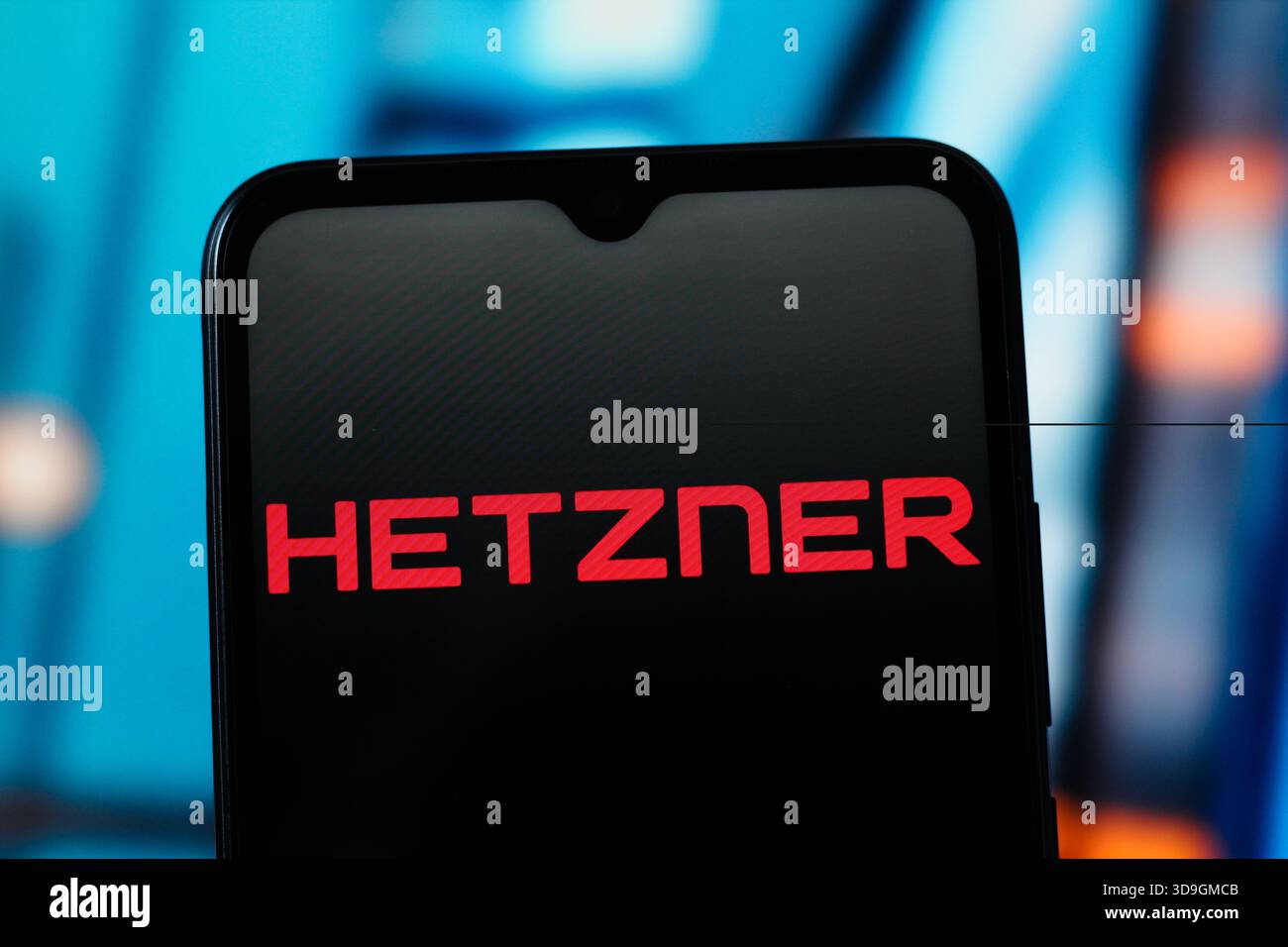 December 5, 2025, Canada: In this photo illustration, the Hetzner logo ...