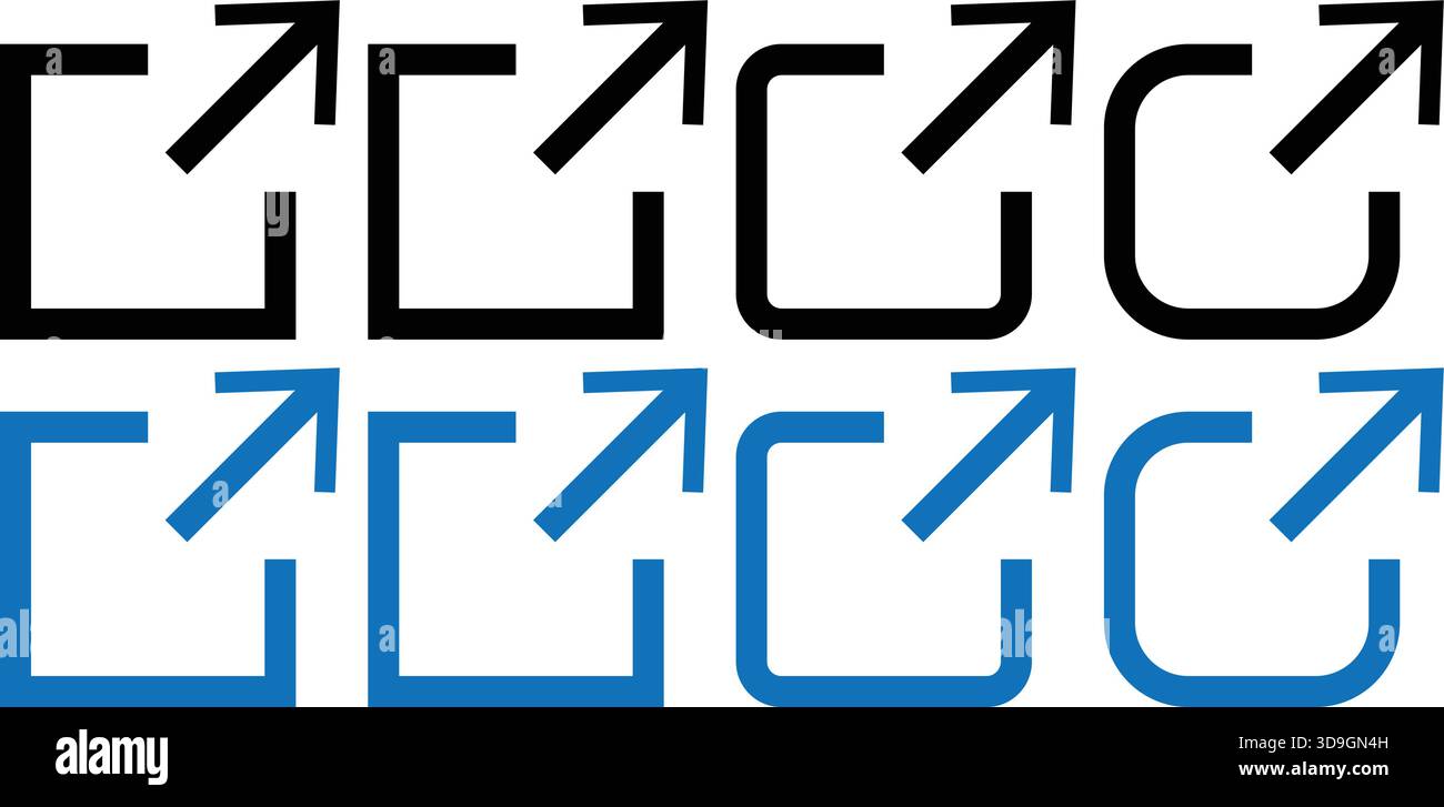 External link icon arrow Stock Vector Images - Alamy