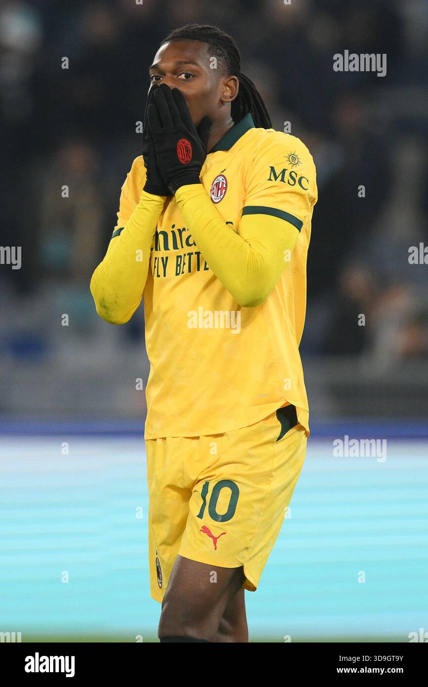 Olimpico Stadium, Rome, Italy - Rafael Leao of AC Milan during Coppa ...