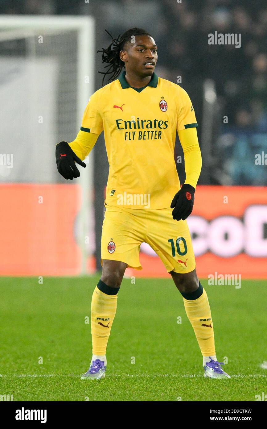 Olimpico Stadium, Rome, Italy - Rafael Leao of AC Milan during Coppa ...