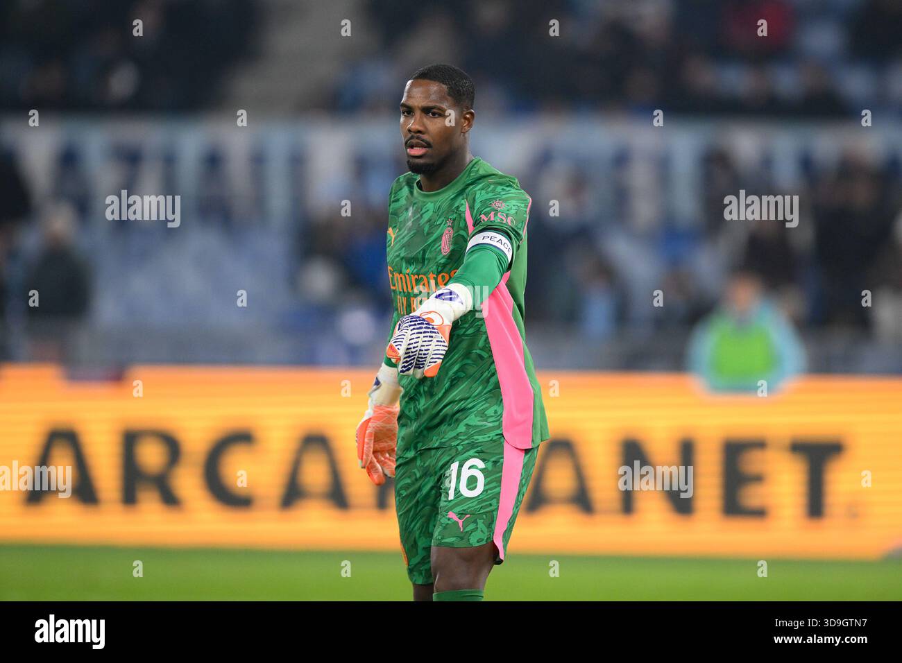 Olimpico Stadium, Rome, Italy - Mike Maignan of AC Milan during Coppa ...