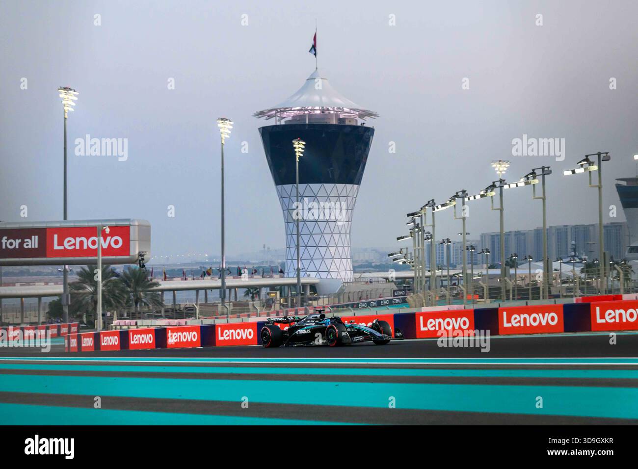 Yas Island, Abu Dhabi. 5th Dec 2025. George Russell of Mercedes-AMG ...