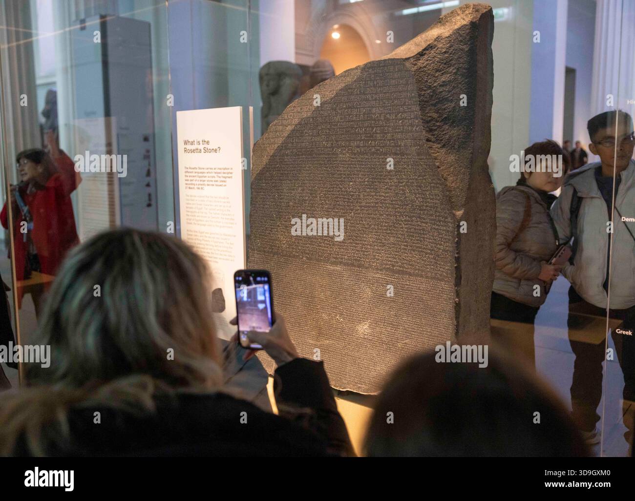 London, UK 5th Dec 2025 The Rosetta Stone at the British Museum. The ...