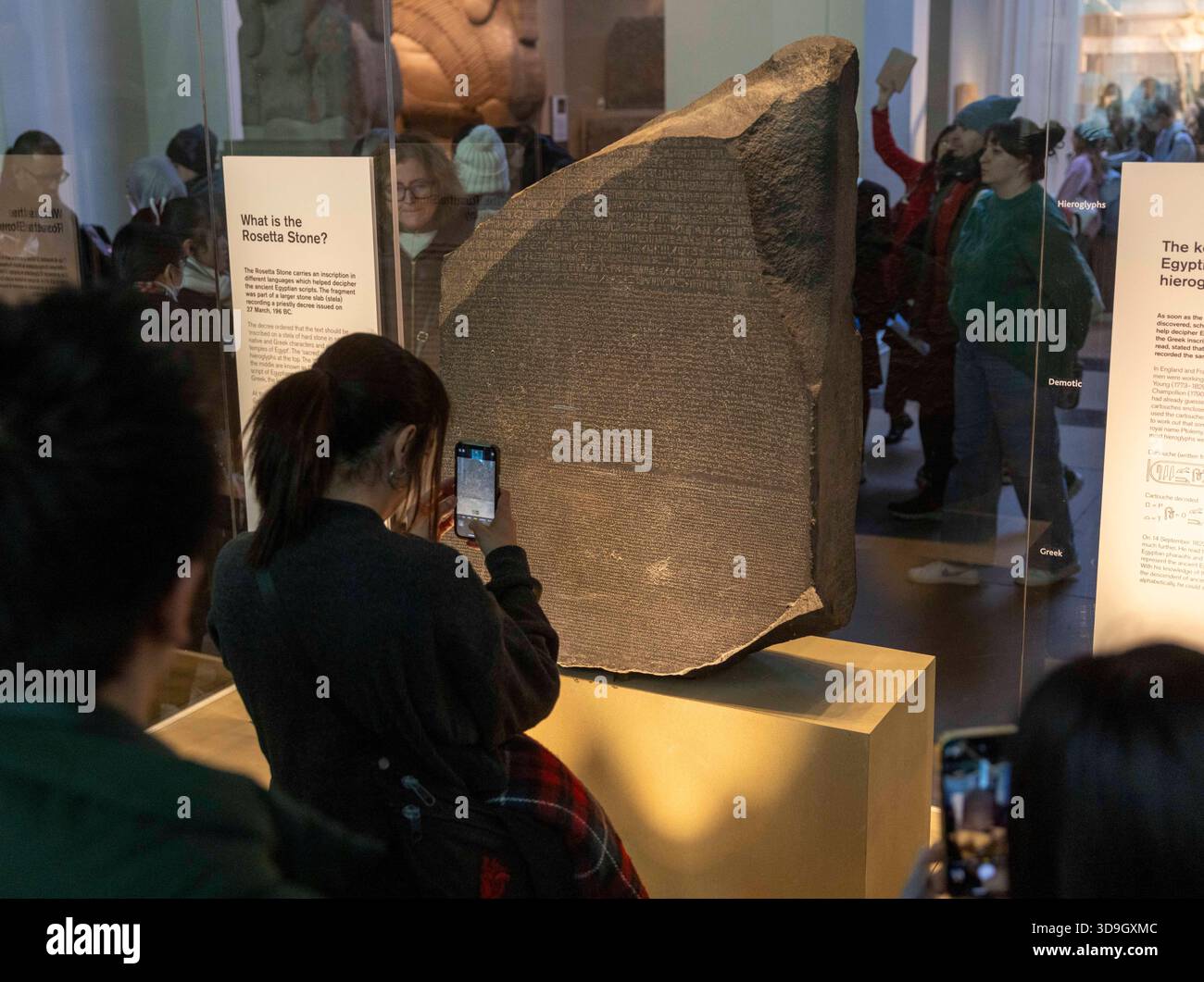 London, UK 5th Dec 2025 The Rosetta Stone at the British Museum. The ...
