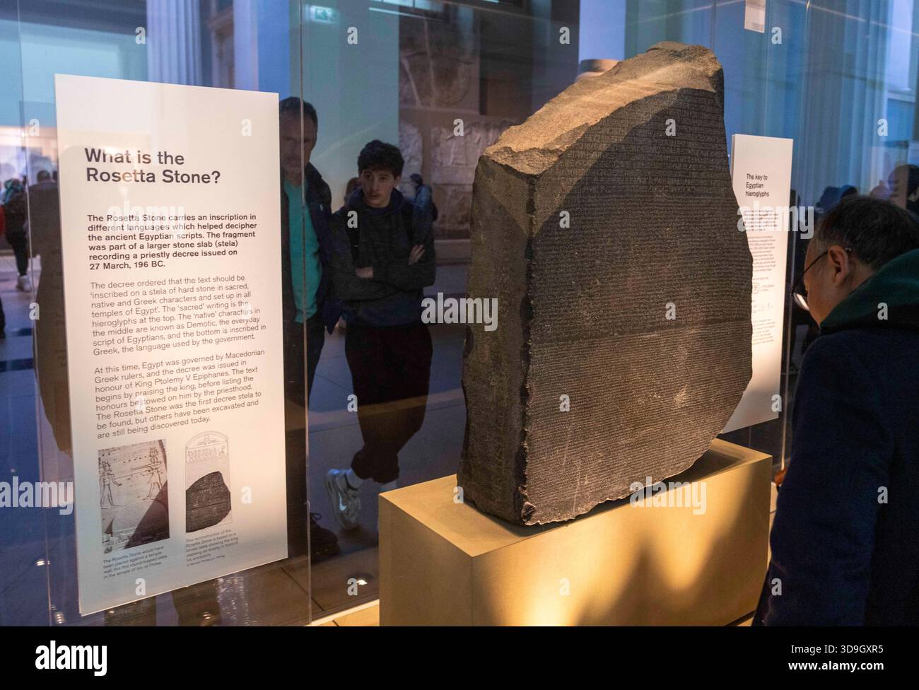 London, UK 5th Dec 2025 The Rosetta Stone at the British Museum. The ...