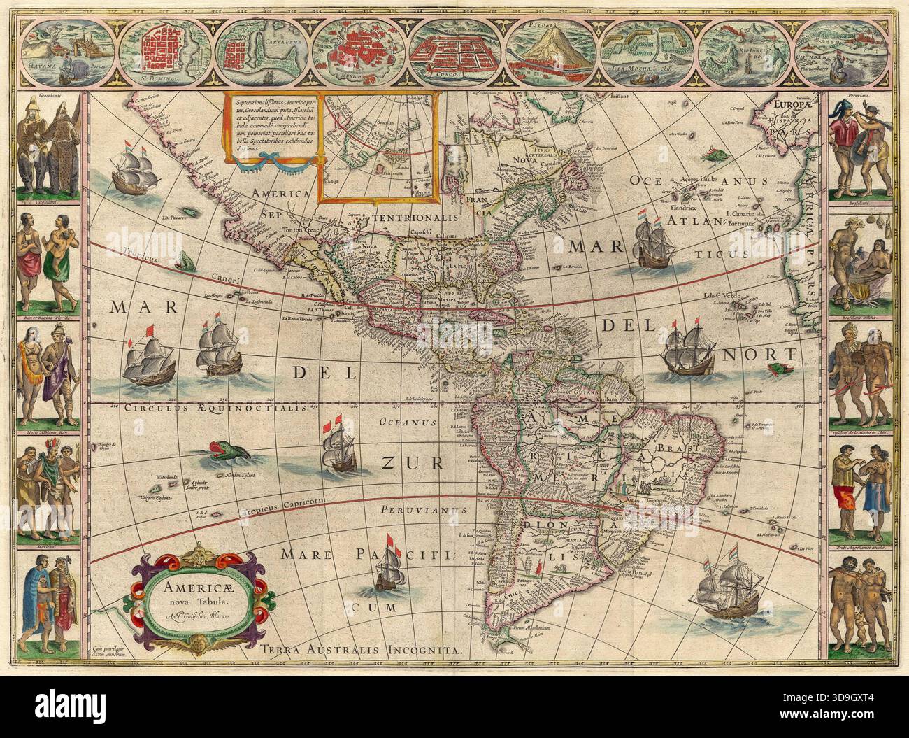 Famous as a decorative example of Dutch cartography, Blaeu's single ...