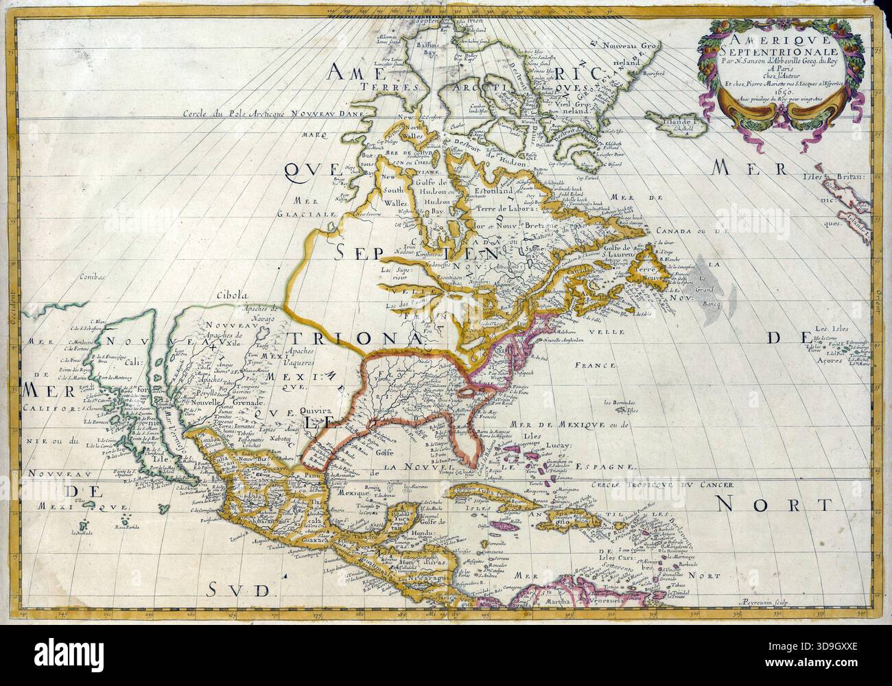 North america map 1600s hi-res stock photography and images - Alamy