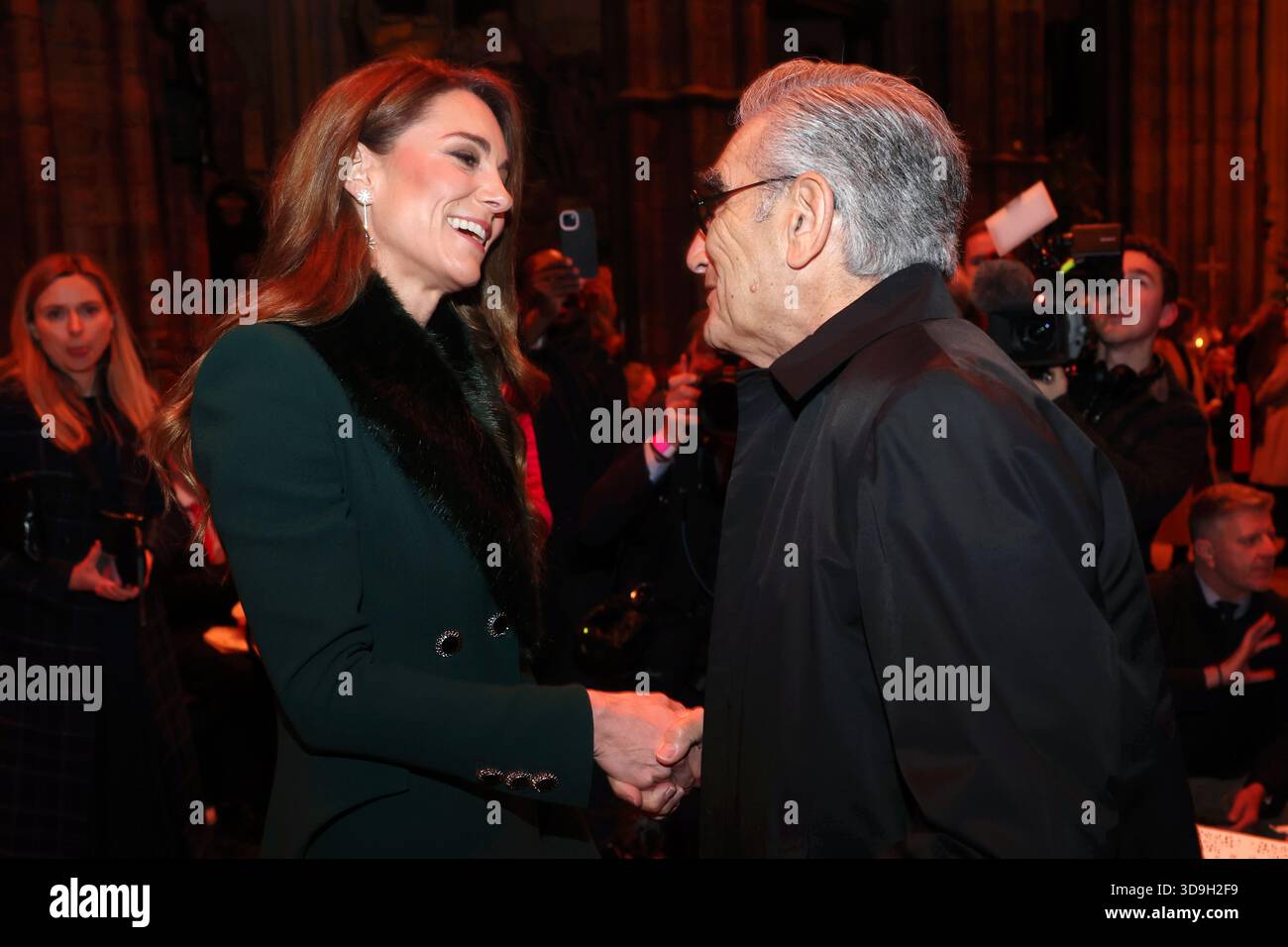 The Princess of Wales speaks with Eugene Levy during the Together At ...