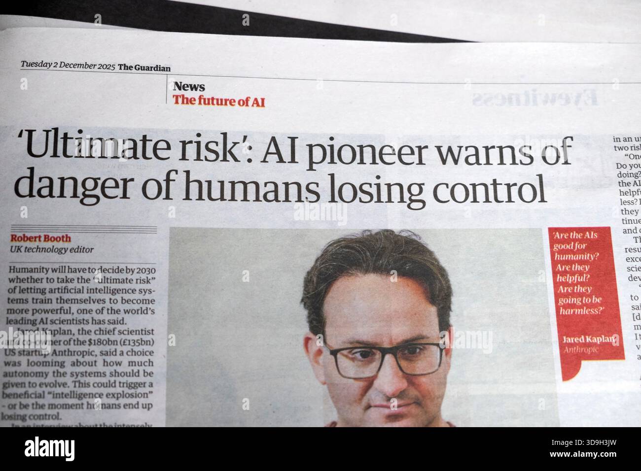 'Ultimate risk': AI pioneer warns of danger of humans losing control ...