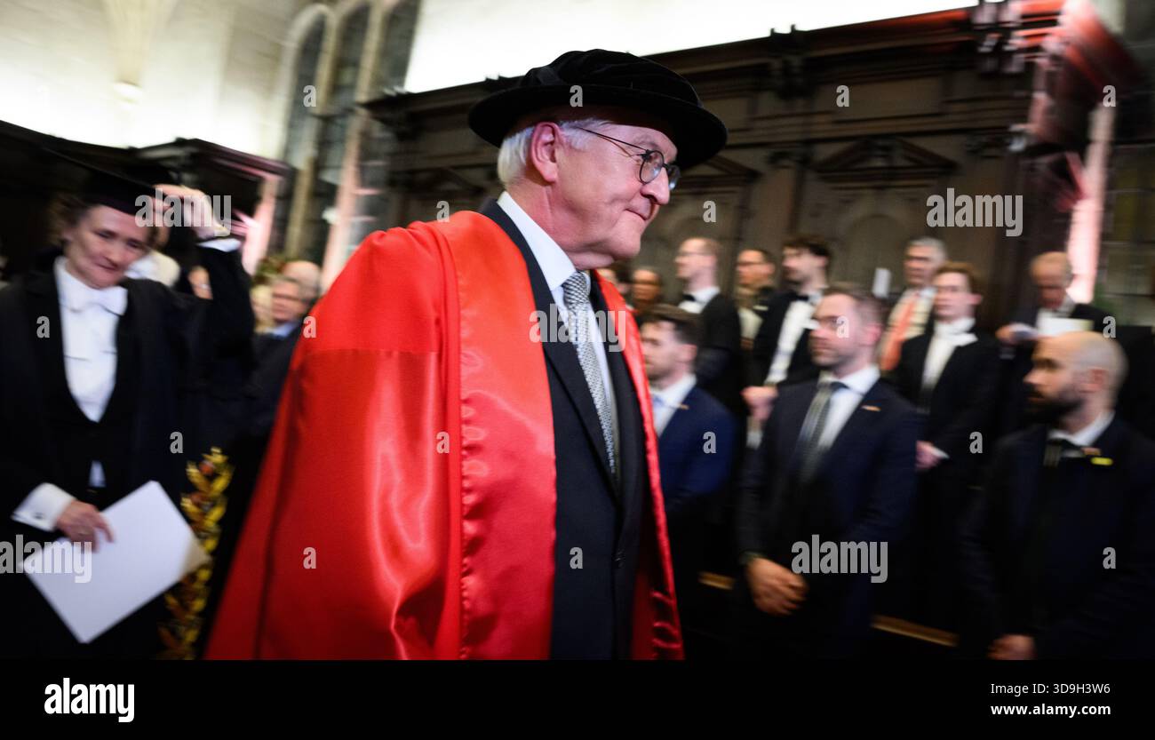 05 December 2025, Great Britain, Oxford: German President Frank-Walter ...