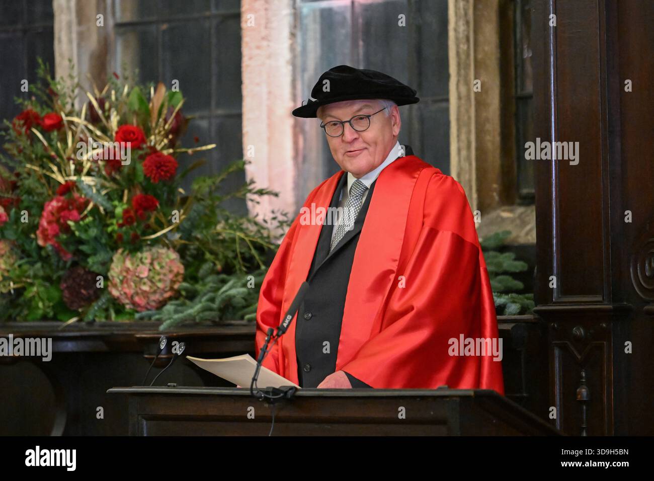 Germany's President Frank-Walter Steinmeier speaks during an Honorary ...