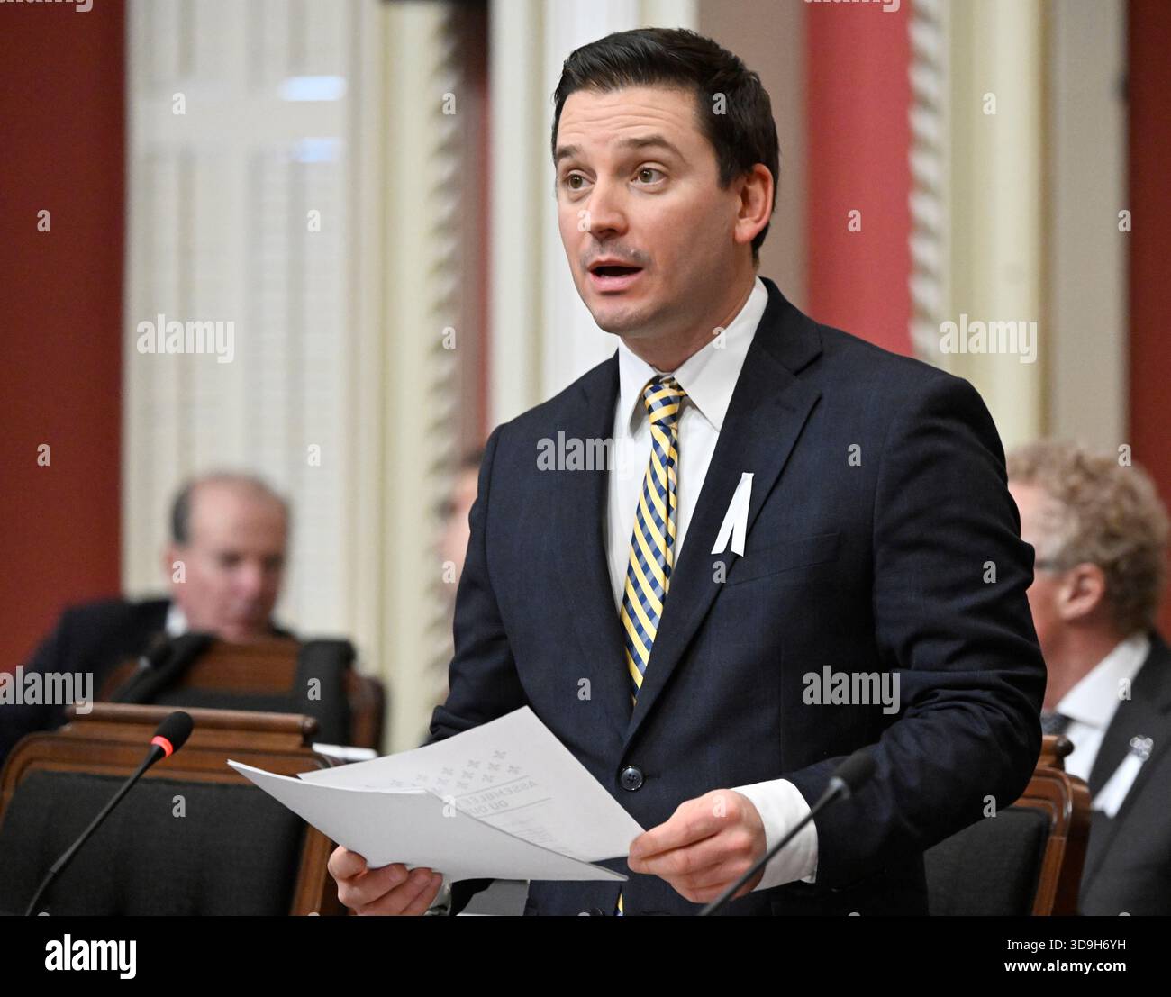 Le ministre de la Justice du Québec, Simon Jolin-Barrette. Photo prise ...