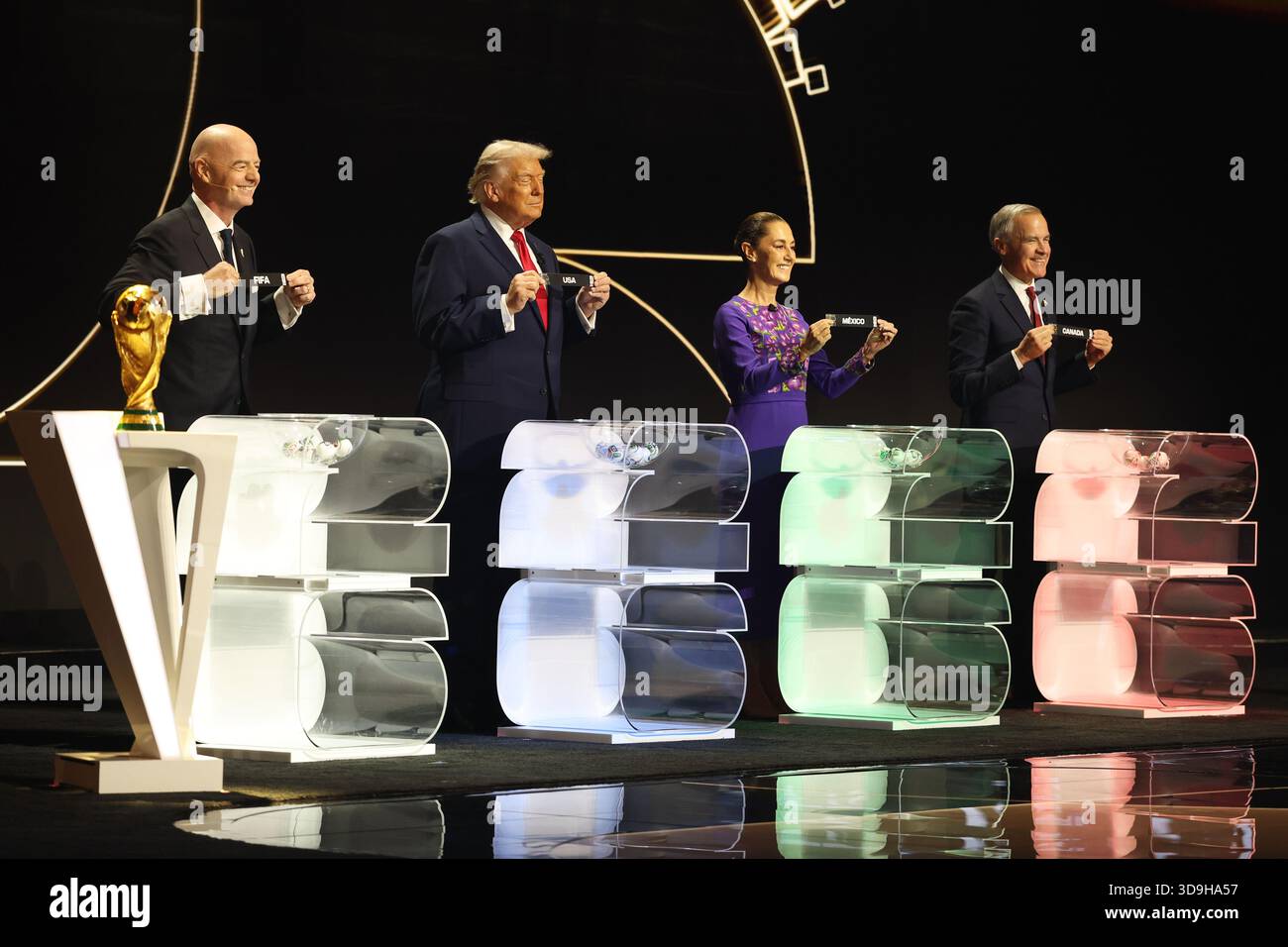 (left to right) FIFA President Gianni Infantino,President Donald Trump ...