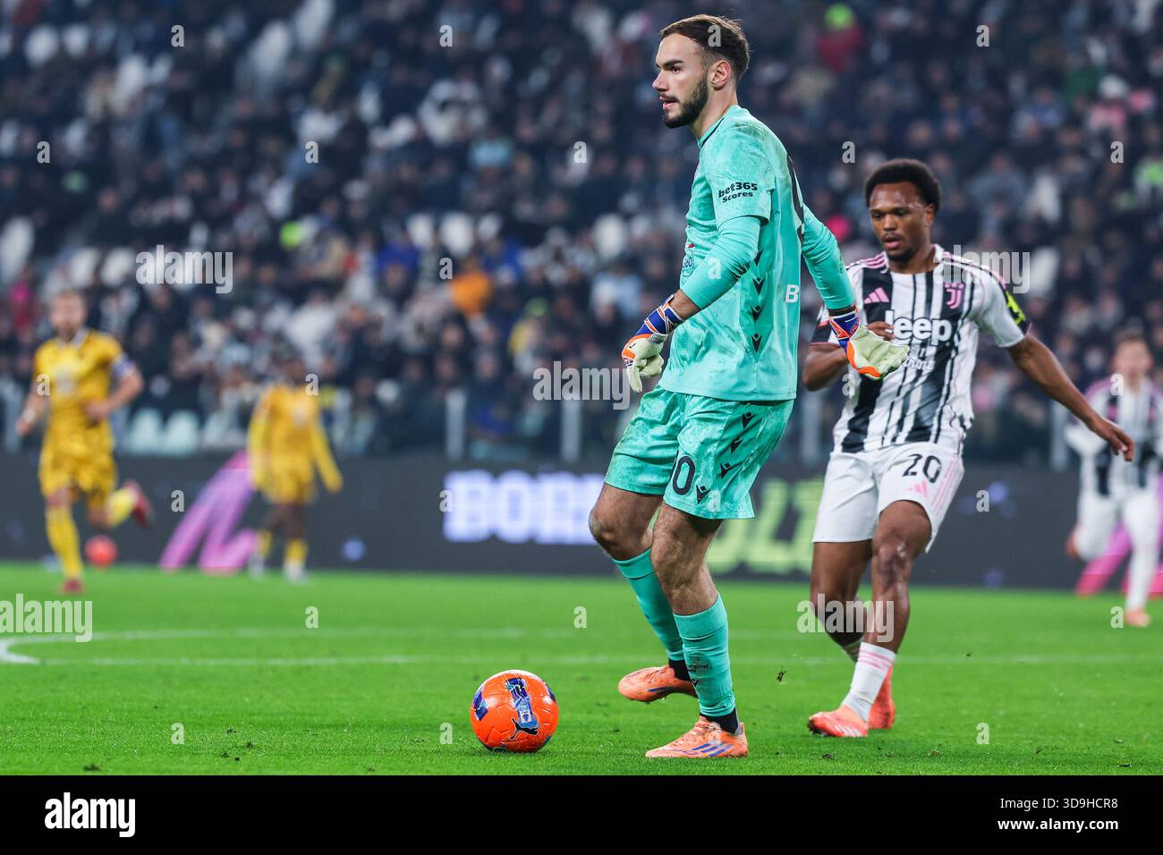 Razvan Sergiu Sava of Udinese Calcio seen in action during Coppa Italia 2025/26 football match ...