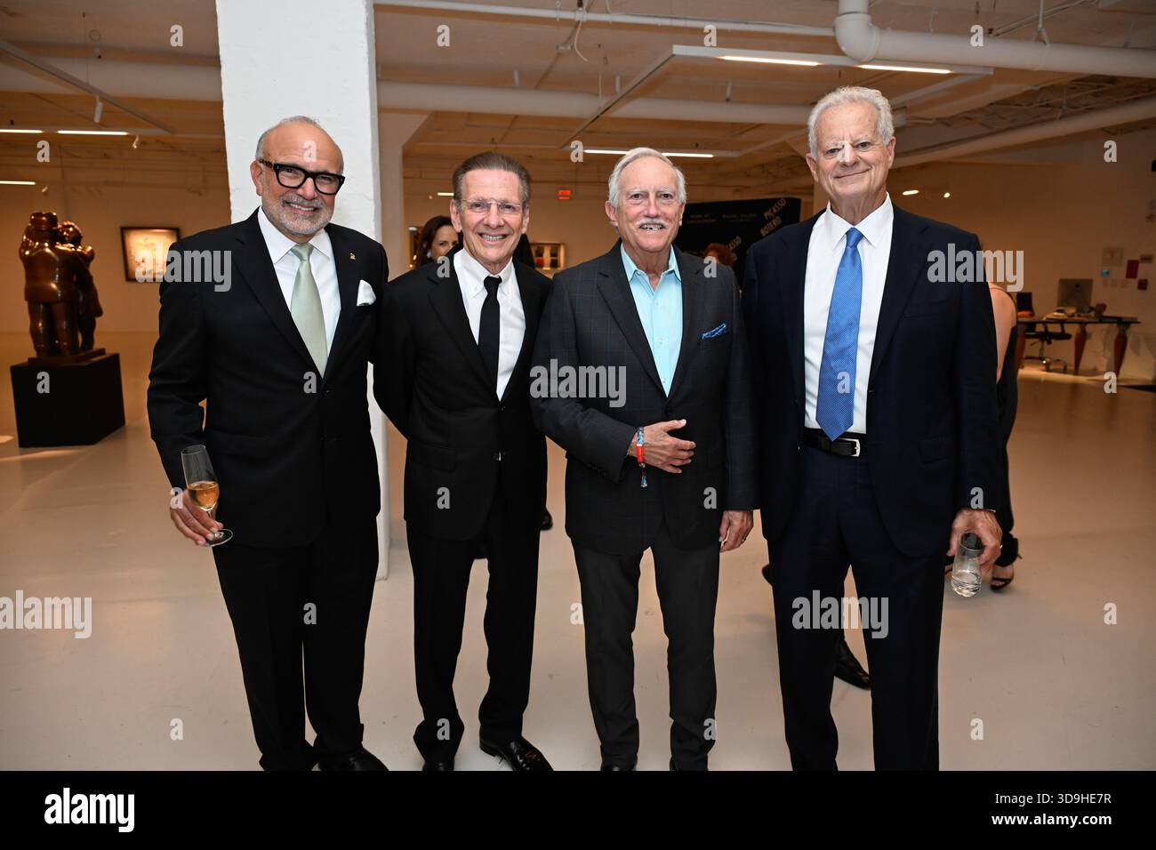 Manuel Abud, from left, Fredy Nasser, Mike Bezos, Emilio Estefan ...