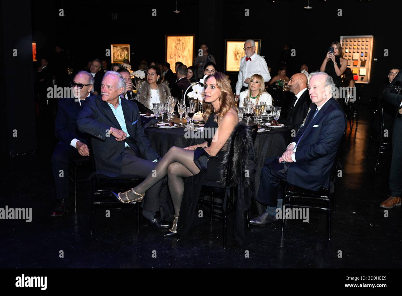 From left, Emilio Estefan, Mike Bezos, and Lili Estefan. Gary Nader Art ...