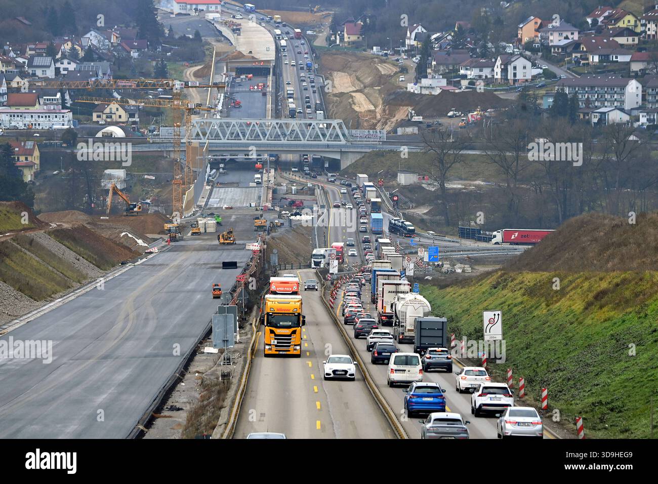Erstaunlich Baustelle Auf Der A8 Fotos