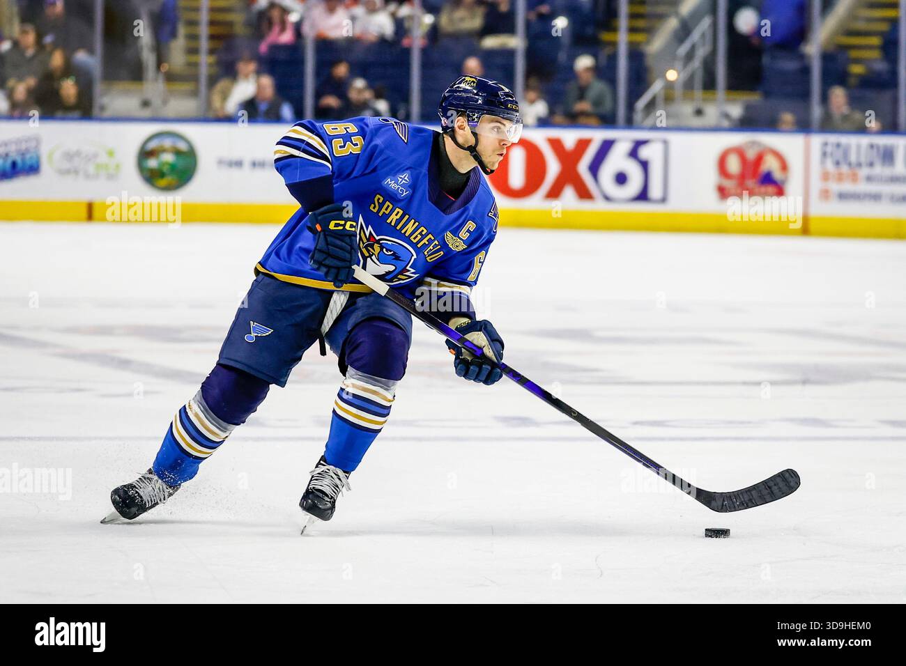 November 28, 2025: Springfield Thunderbirds center Matthew Peca (63 ...